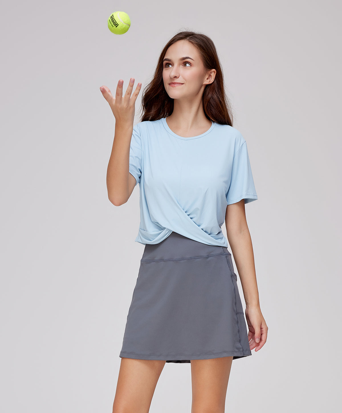 Energized Artletes Basic Cooltouch Twisted Front Cropped Tee 801-10008 ...